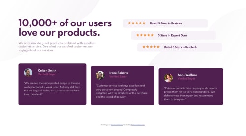 Social Proof Section Master using HTML and CSS With Flex coding challenge solution | Frontend Mentor