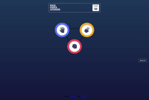 Frontend Mentor | Rock, Paper, Scissors Game with css grid, flex box, JS events coding challenge ...