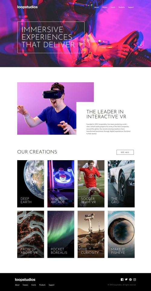 Frontend Mentor | Loopstudios landing page - HTML, CSS & JS coding challenge solution