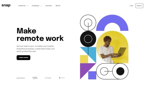 Frontend Mentor | Intro section with dropdown navigation coding challenge solution