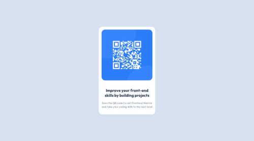 Frontend Mentor | Responsive QR Code Component coding challenge solution