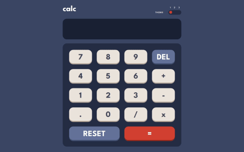 Frontend Mentor | Calculator using JS, HTML, CSS and GSAP coding challenge solution