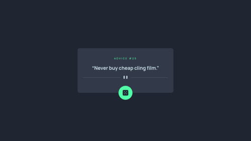 Frontend Mentor | Advice generator App in ReactJs + TailwindCss coding ... Frontend Mentor | Advice generator App in ReactJs + TailwindCss coding ...