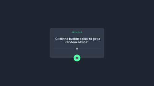 Advice generator app - Angular HttpClientModule to get the API data ...