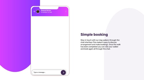 Animated Chat App Illustration in vanilla js coding challenge solution