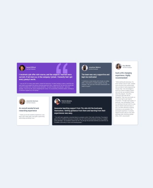 Built using HTML & CSS (Flexbox) coding challenge solution | Frontend Mentor