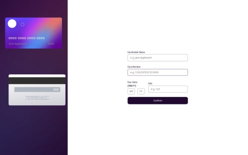 Frontend Mentor | Interactive-card-details-form coding challenge solution Frontend Mentor | Interactive-card-details-form coding challenge solution