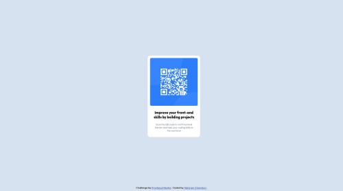 Frontend Mentor | QR component using HTML and CSS coding challenge solution