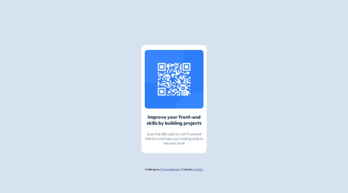 Frontend Mentor | QR-code-component-First-project, using HTML CSS Mobile-first and flex coding ...