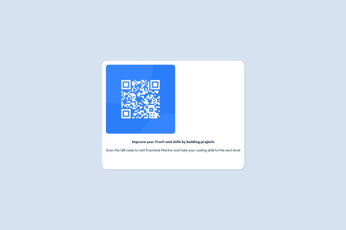 Frontend Mentor | Mobile first QR code component coding challenge solution