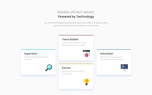 Frontend Mentor | Four-card-feature-section coding challenge solution