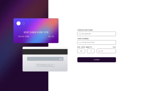 Frontend Mentor | Responsive form card using React and Sass coding challenge solution