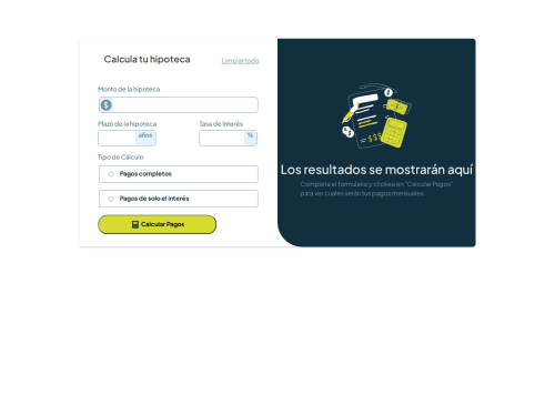 Responsive Mortgage Calculator using HTML, CSS, BOOTSRAP AND JS coding challenge solution ...