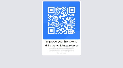 Responsive QR-code using HTML and CSS coding challenge solution | Frontend Mentor