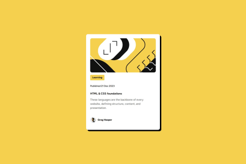 Frontend Mentor Card Blog Preview Em React Coding Challenge Solution
