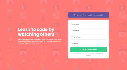 Frontend Mentor Intro Component With Sign Up Form Coding Challenge Solution