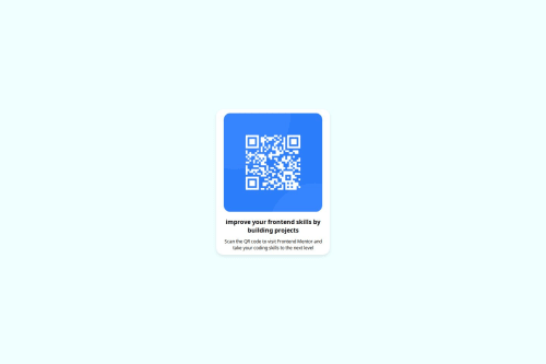 Frontend Mentor | QR-code project made using html, css coding challenge solution