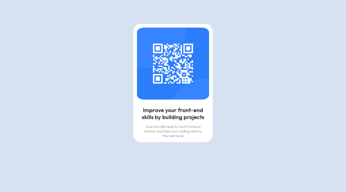 Qr code component coding challenge solution | Frontend Mentor