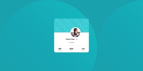 Frontend Mentor Profile Component With Tailwindcss Coding Challenge