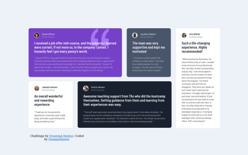 Frontend Mentor | HTML , CSS, Flex, Grid coding challenge solution