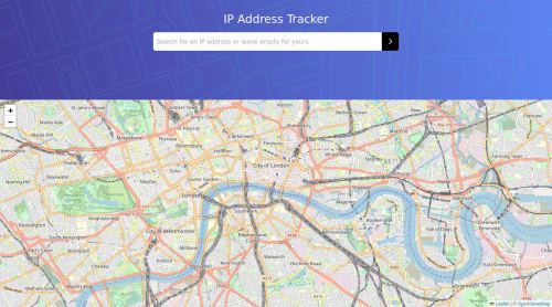 Frontend Mentor | Ip address tracker using vue and tailwind css coding challenge solution