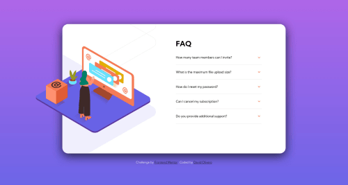 Frontend Mentor | FAQ accordion card using BEM and Flexbox coding challenge solution