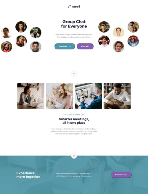 Meet Landing Page using CSS Grid and Flexbox coding challenge solution