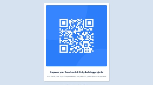 qr-code-component-main coding challenge solution | Frontend Mentor