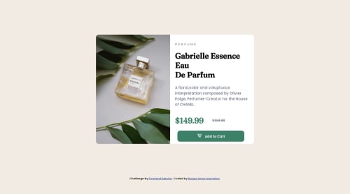 Frontend Mentor Responsive Card Using Flex Coding Challenge Solution