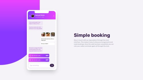 Frontend Mentor | Responsive Chat app illustration master coding challenge solution