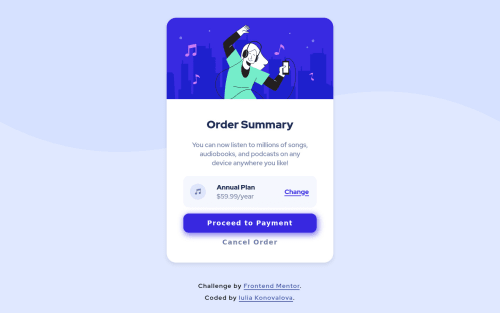 Frontend Mentor Order Summary Card Using Html Css Flexbox Grid Coding Challenge Solution