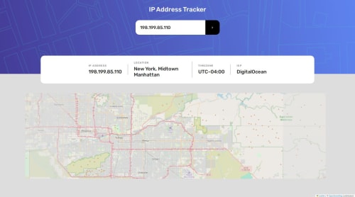 Frontend Mentor | React - IP address tracker coding challenge solution Frontend Mentor | React - IP address tracker coding challenge solution