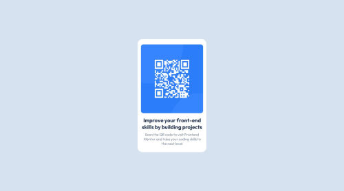Frontend Mentor | Qr-Code-Card coding challenge solution