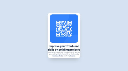 Frontend Mentor | qr-code-challenge coding challenge solution