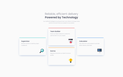 Frontend Mentor | four card feature section master by html and css (grid) coding challenge solution