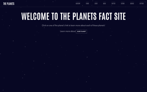 Frontend Mentor | Planets fact site using React and Sass coding challenge solution