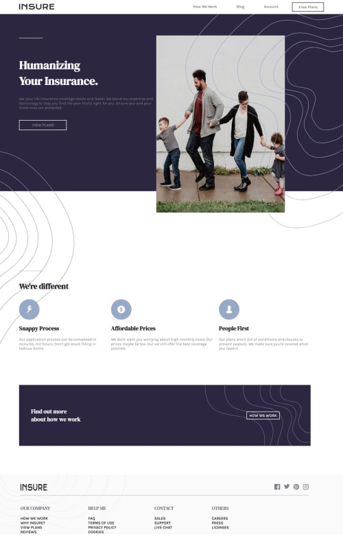 Responsive landing page using CSS flexbox coding challenge solution