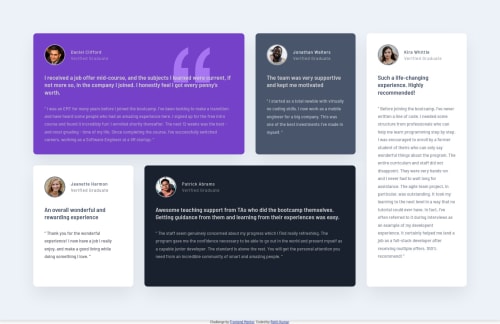 Frontend Mentor | HTML CSS Grid Flex box coding challenge solution
