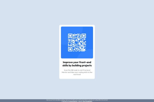 Responsive QR Code coding challenge solution | Frontend Mentor