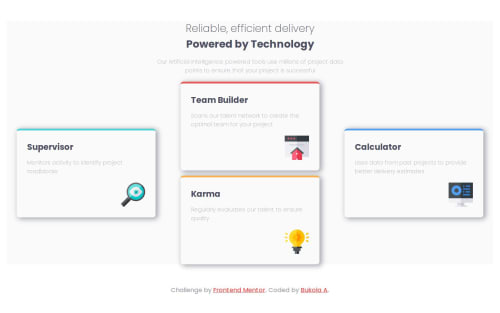 Mobile first responsive CSS grid four column card layout coding challenge solution | Frontend Mentor