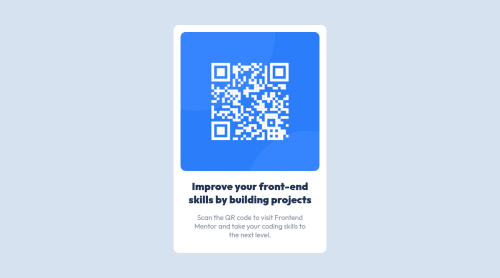 QR Code Component using HTML and CSS coding challenge solution