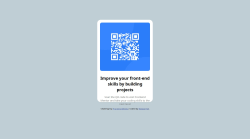 Qr-Code Component coding challenge solution | Frontend Mentor