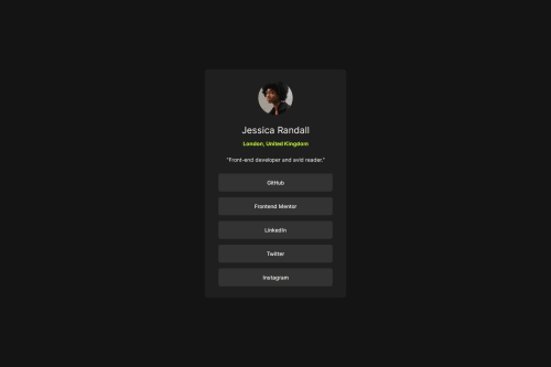 Card Social Profile using HTML, CSS, and Flexbox coding challenge solution | Frontend Mentor