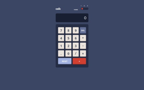 Frontend Mentor | calculator-app used js html and dom coding challenge solution