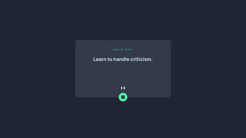 advice generator app using api coding challenge solution | Frontend Mentor