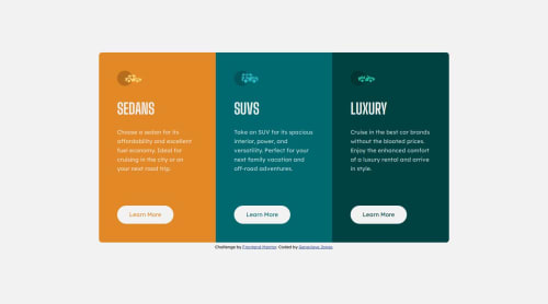 Responsive Landing Page using CSS Grid coding challenge solution