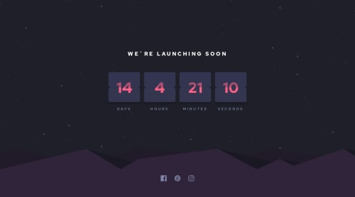 Frontend Mentor | Launch countdown timer coding challenge solution