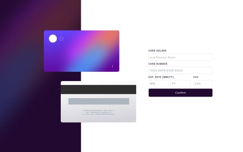 Frontend Mentor | Credit Card challenge coding challenge solution