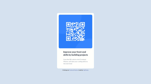 Frontend Mentor | QR Code w Tailwind coding challenge solution