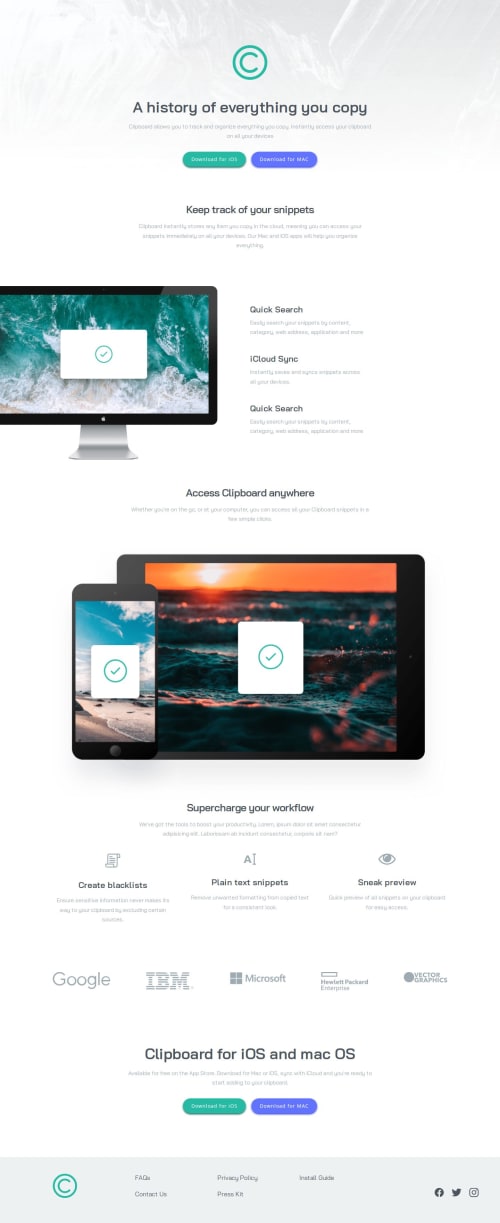 Responsive landing page using HTML CSS(Grid and Flexbox) coding challenge solution | Frontend Mentor